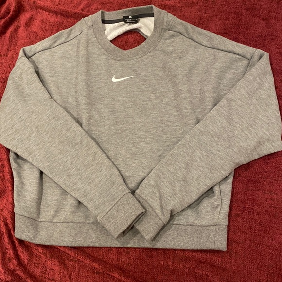 Nike | Tops | Nike Long Sleeve Crew Neck Open Back | Poshmark
